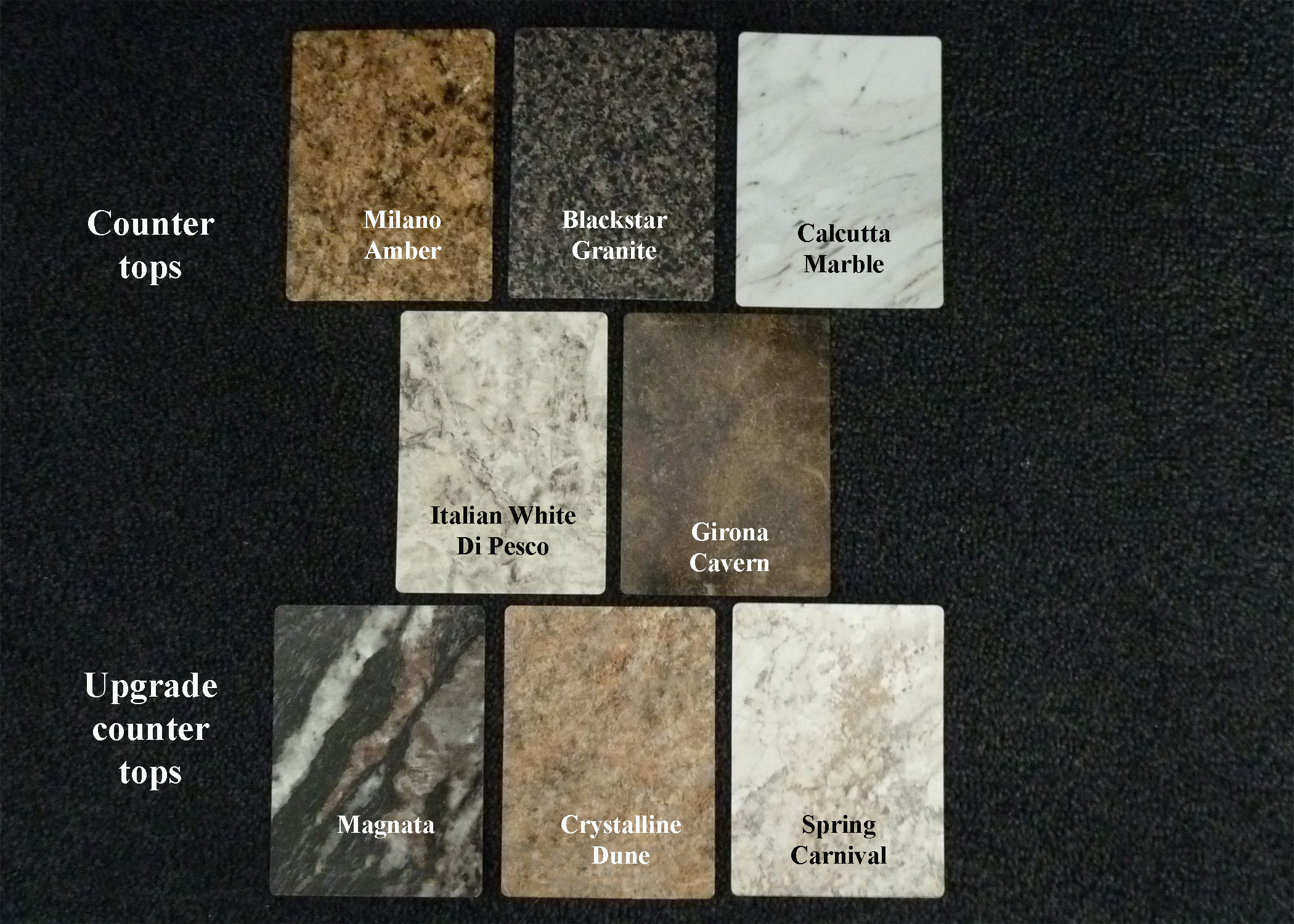 Countertop-samples - Western Canadian Modular Homes